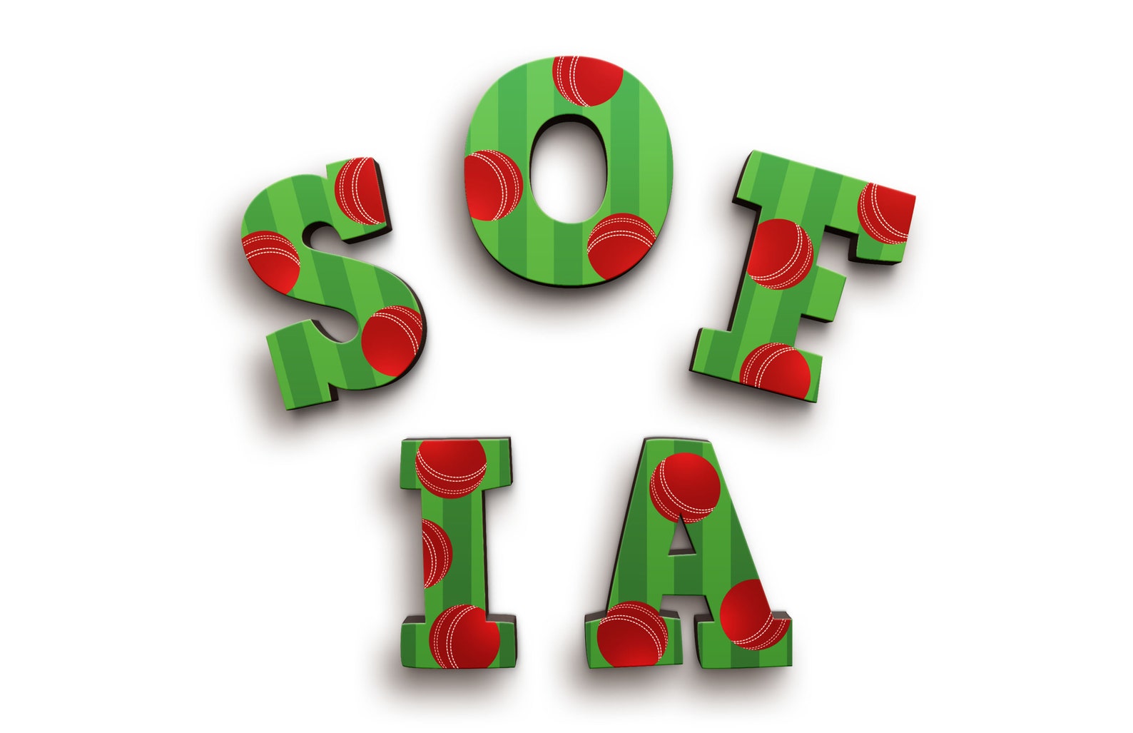 Cricket Font Sports Wooden Letters Cricket Pitch Background - Etsy