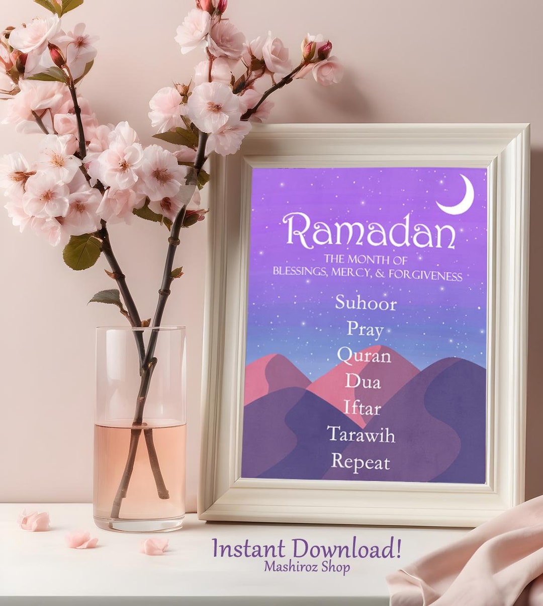 Ramadan Rules, Ramadan Print, Ramadan Wall Art, Ramadan Home Decor ...