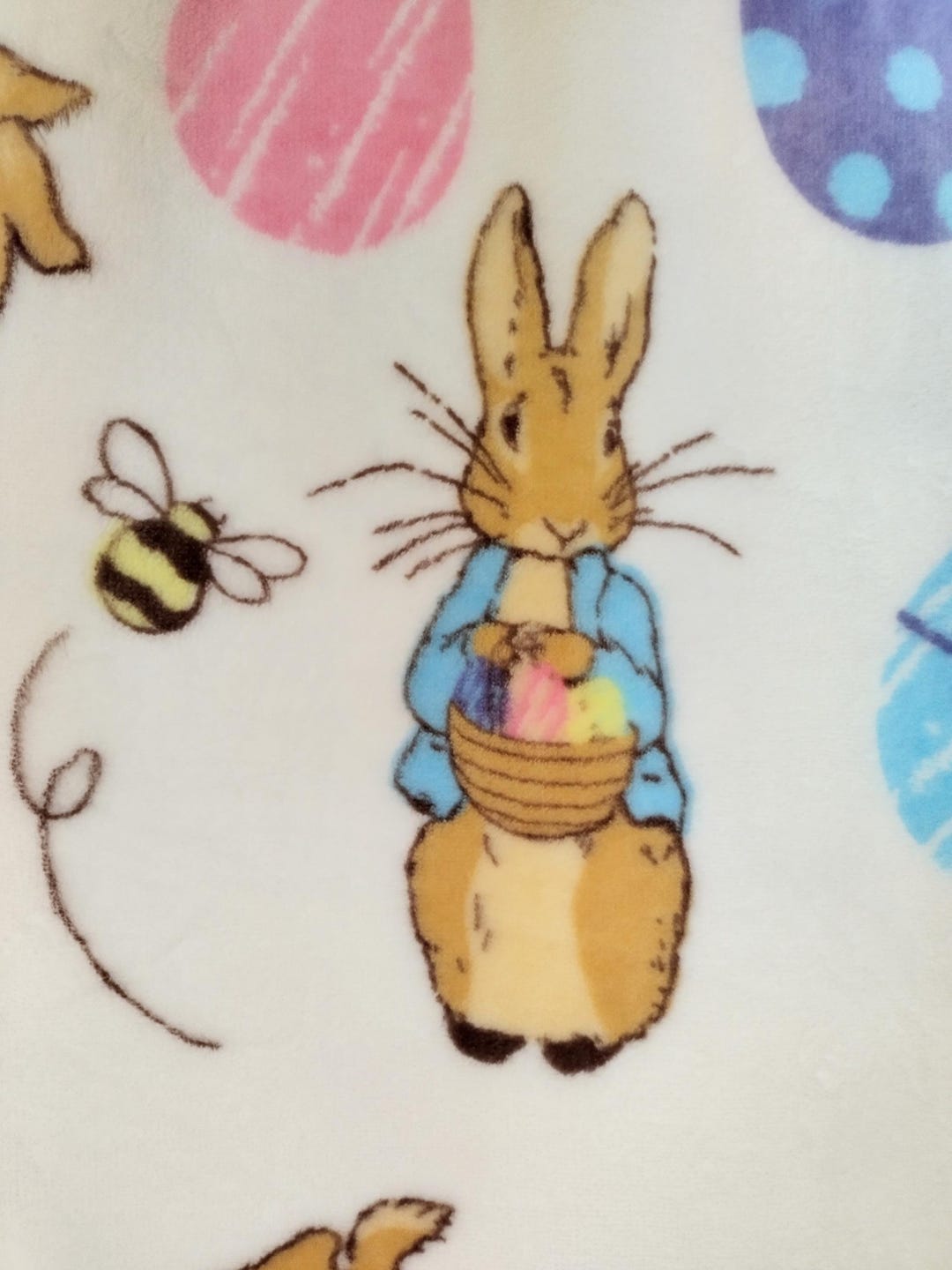 Beatrix Potter Peter Rabbit Easter Eggs Spring Plush Throw Blanket ...