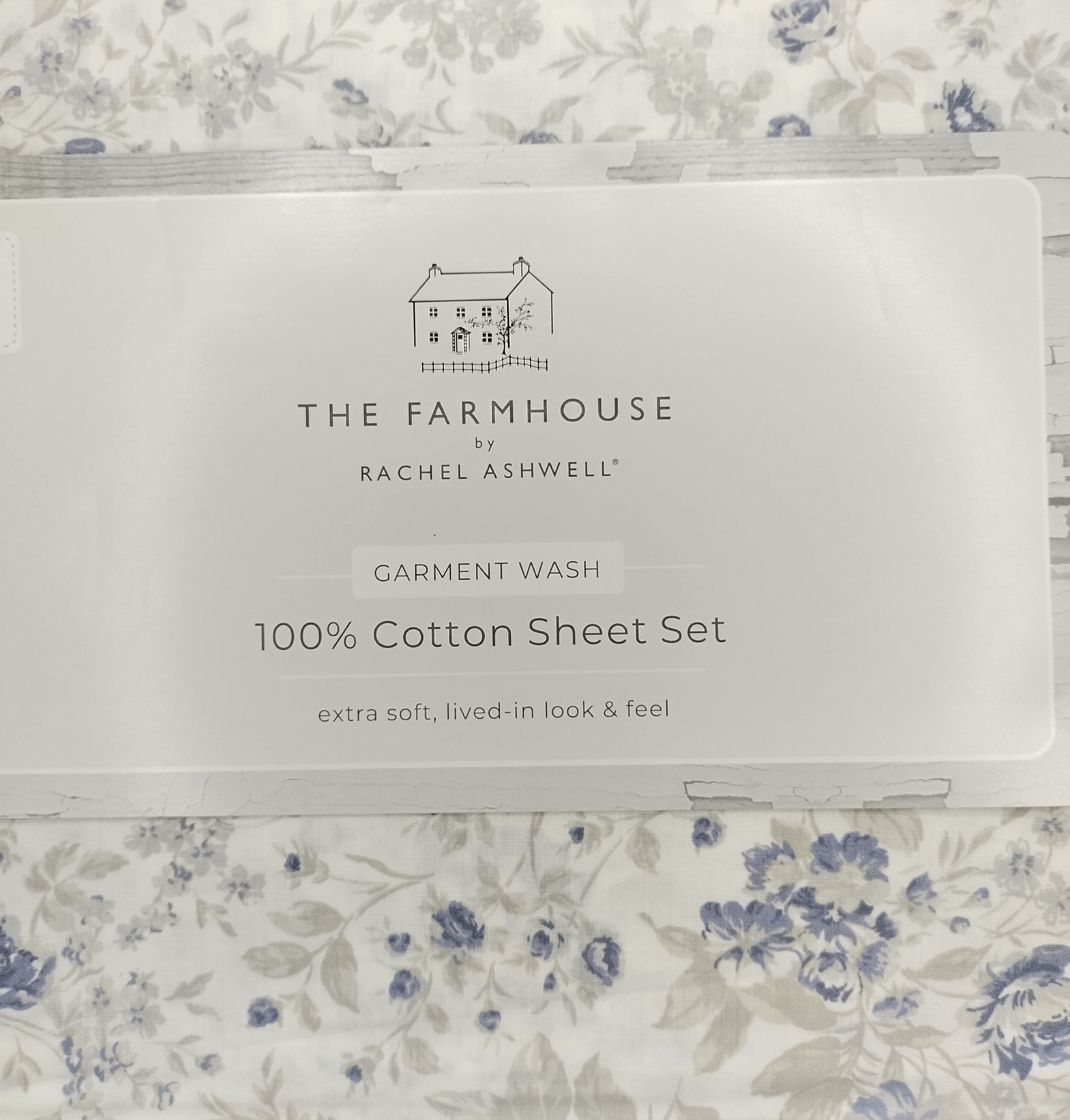 Rachel Ashwell Shabby Chic Farmhouse QUEEN Sheet Set Blue Gray - Etsy