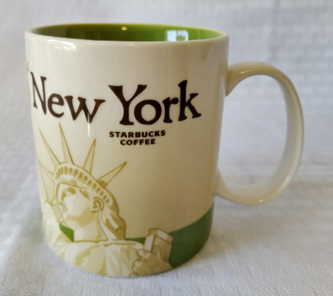 Starbucks Green New York City Statue of Liberty Collector Series Coffee ...