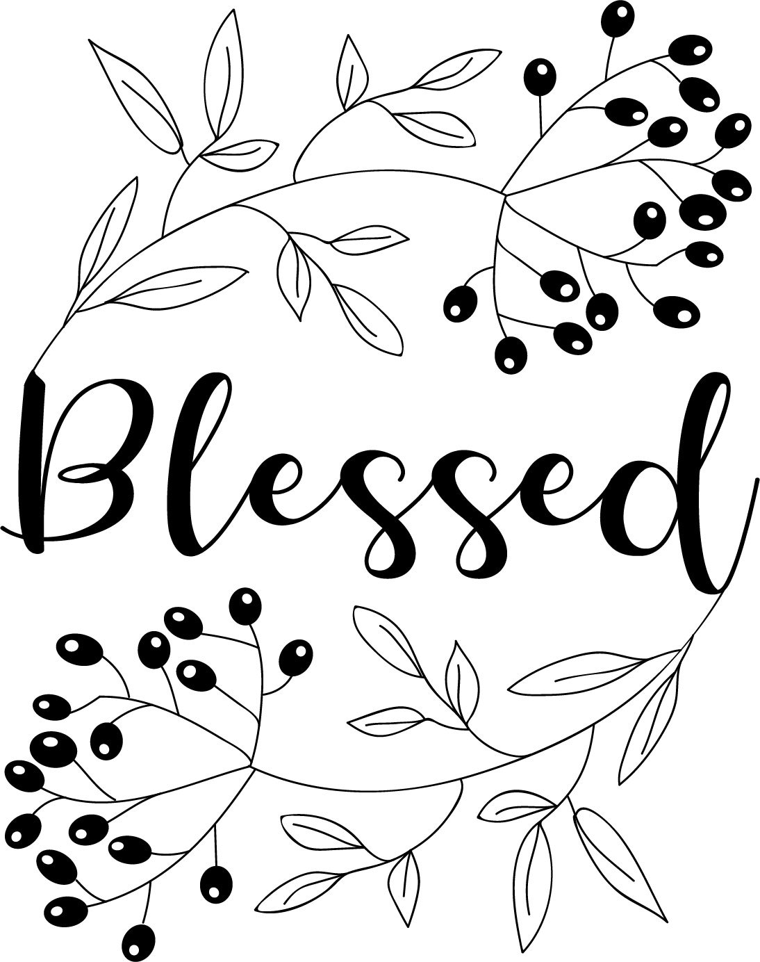 Printable Blessed Sign - Etsy