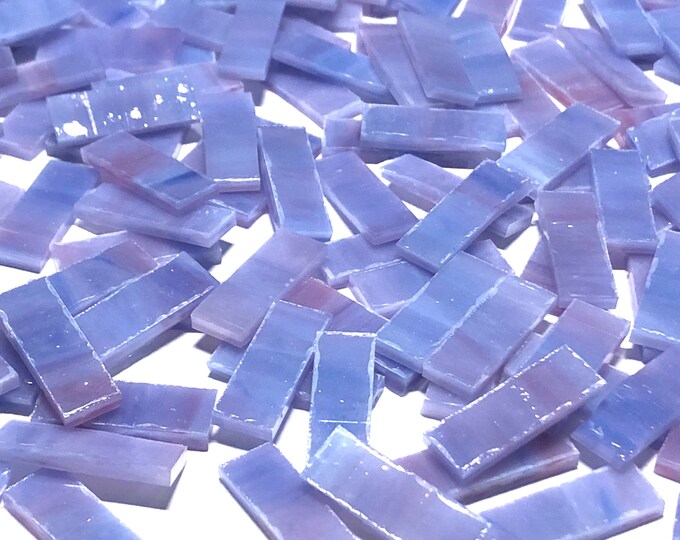 Opaque Purple Stained Glass Mosaic Tile Border Pieces - Etsy