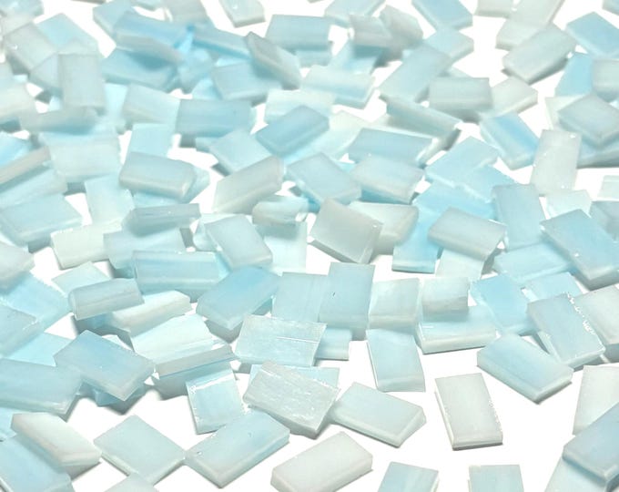 Small Opaque Blue Stained Glass Mosaic Tile Border Pieces - Etsy