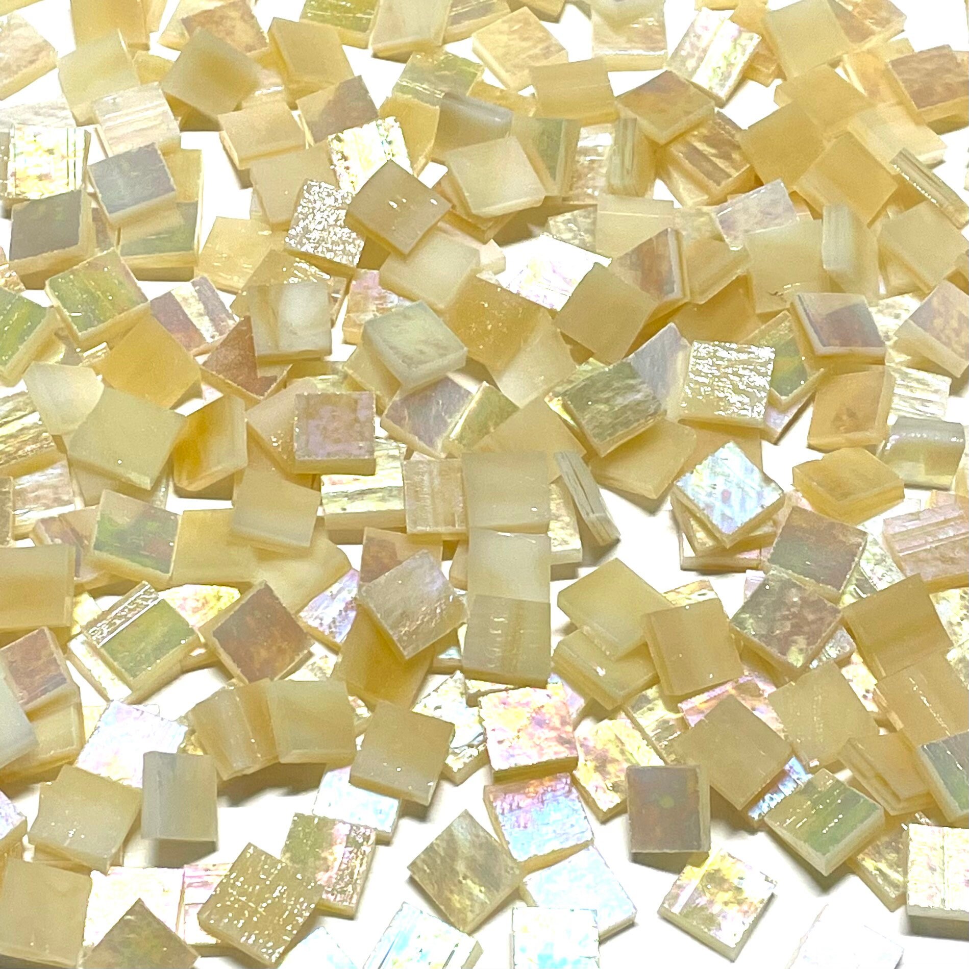 3/8 Tan Stained Glass Mosaic Tiles Sculpting & Forming Craft Supplies ...