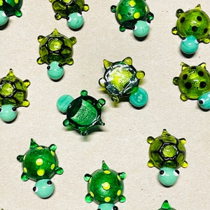 Lampwork Glass Turtles - Etsy