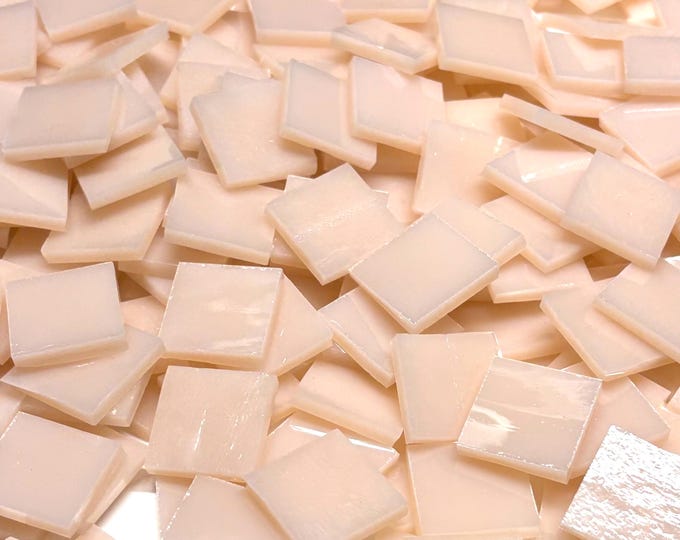 1/2" Opaque Pink Stained Glass Mosaic Tiles - Etsy