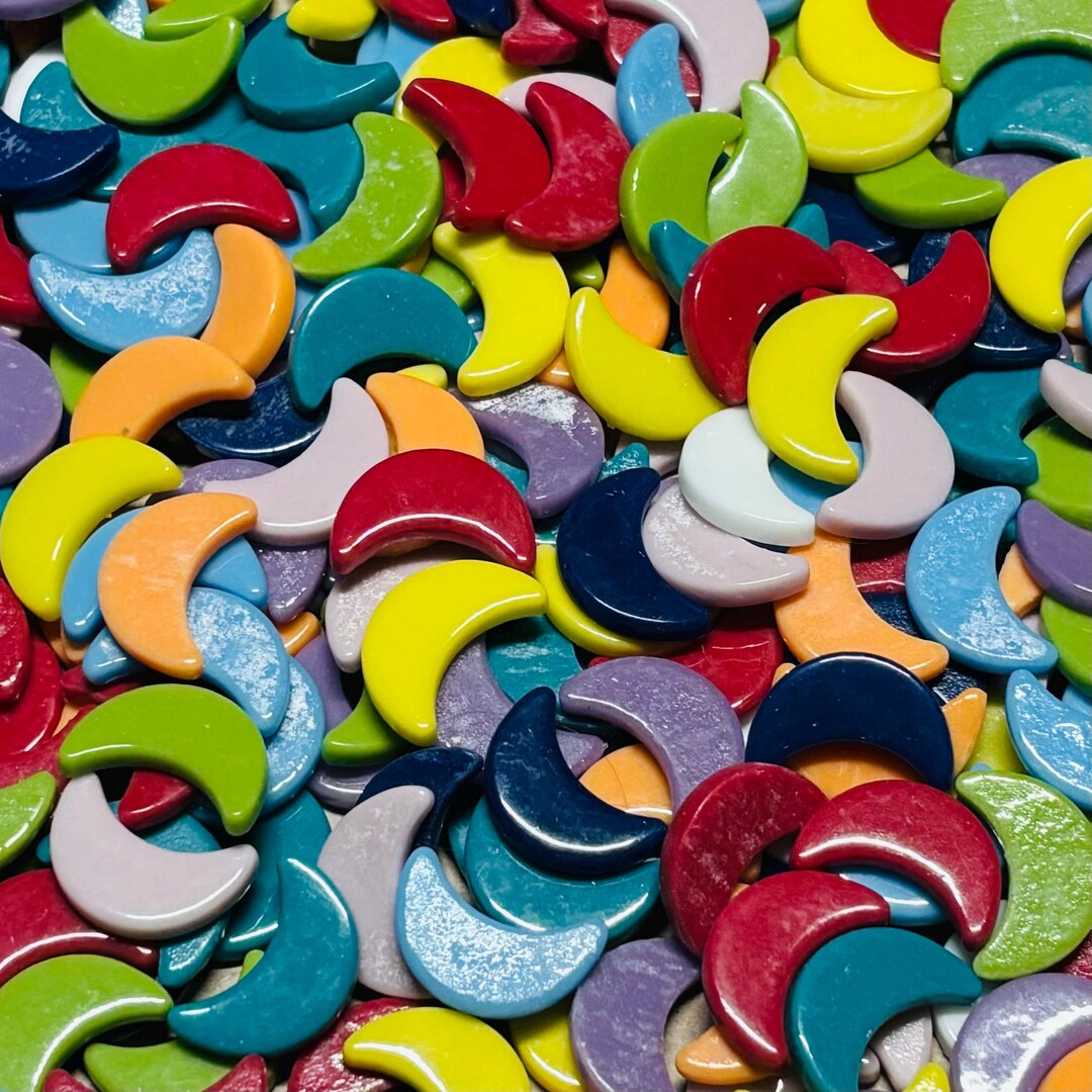 27 Ceramic Moon Tiles - Etsy