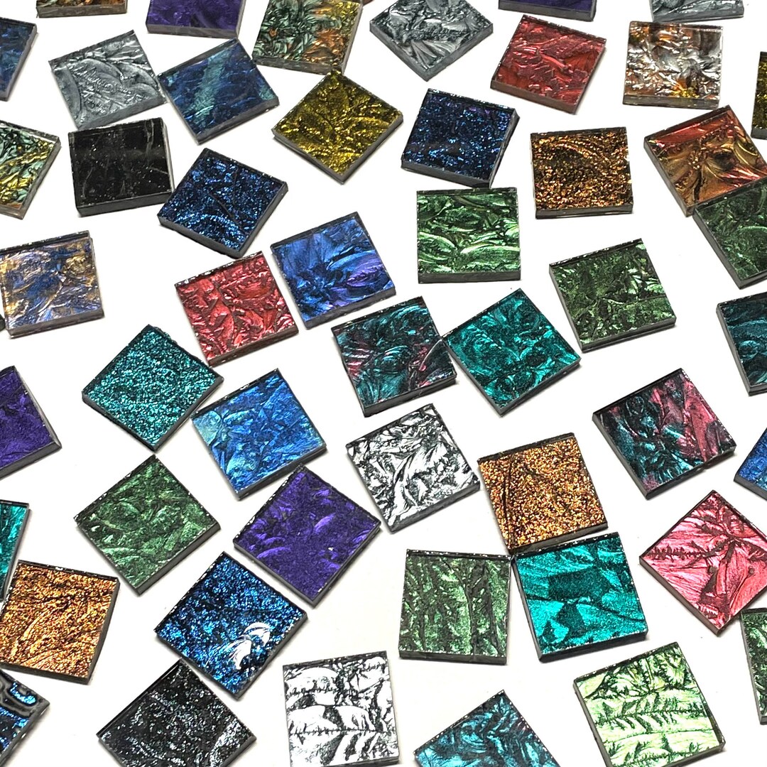 3/4" Van Gogh Stained Glass Mosaic Tile Mix - Etsy