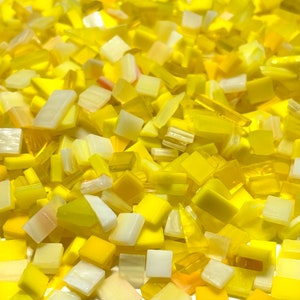 Yellow Stained Glass Mosaic Tile Mix - Etsy