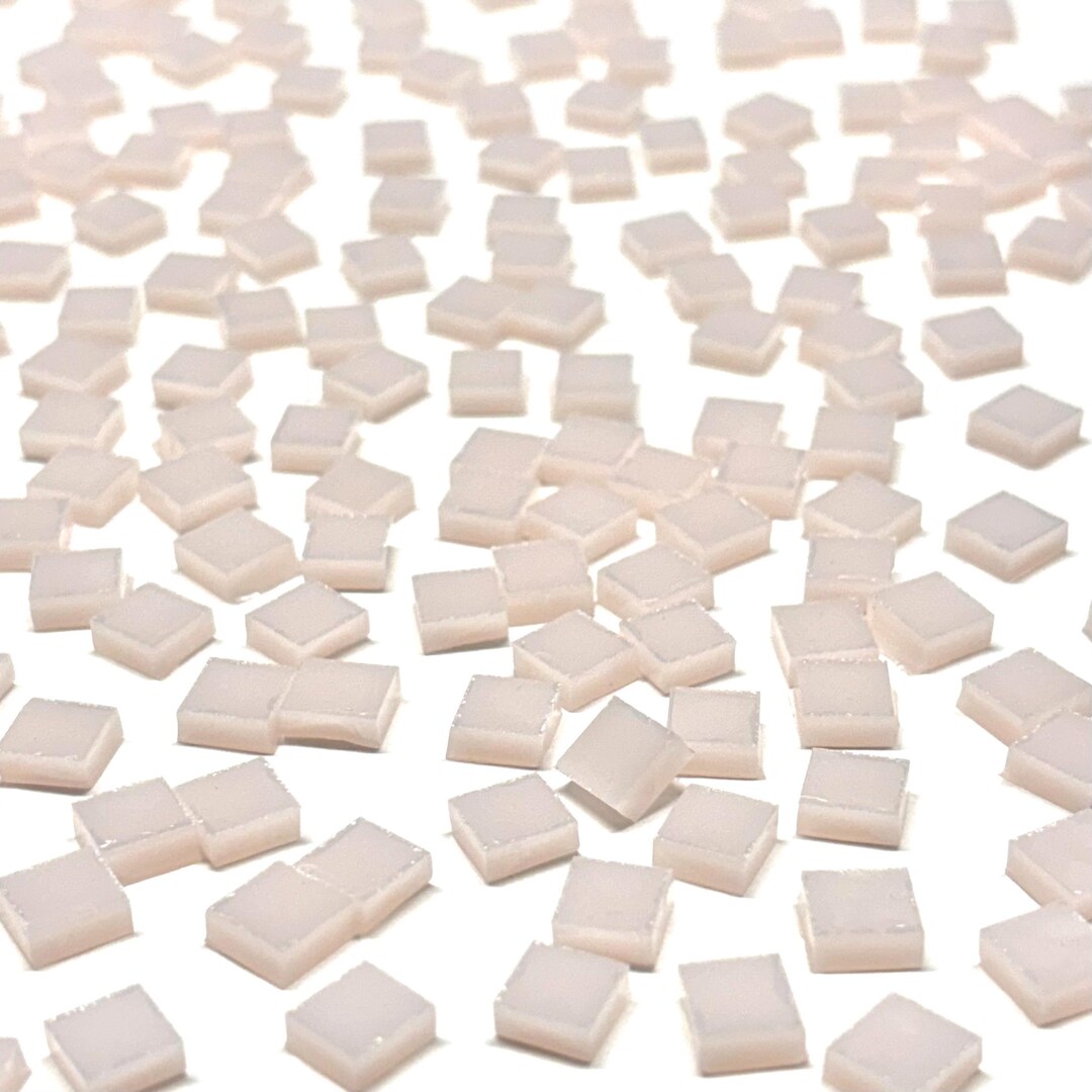 1/4" Opaque Flesh Stained Glass Mosaic Tiles - Etsy