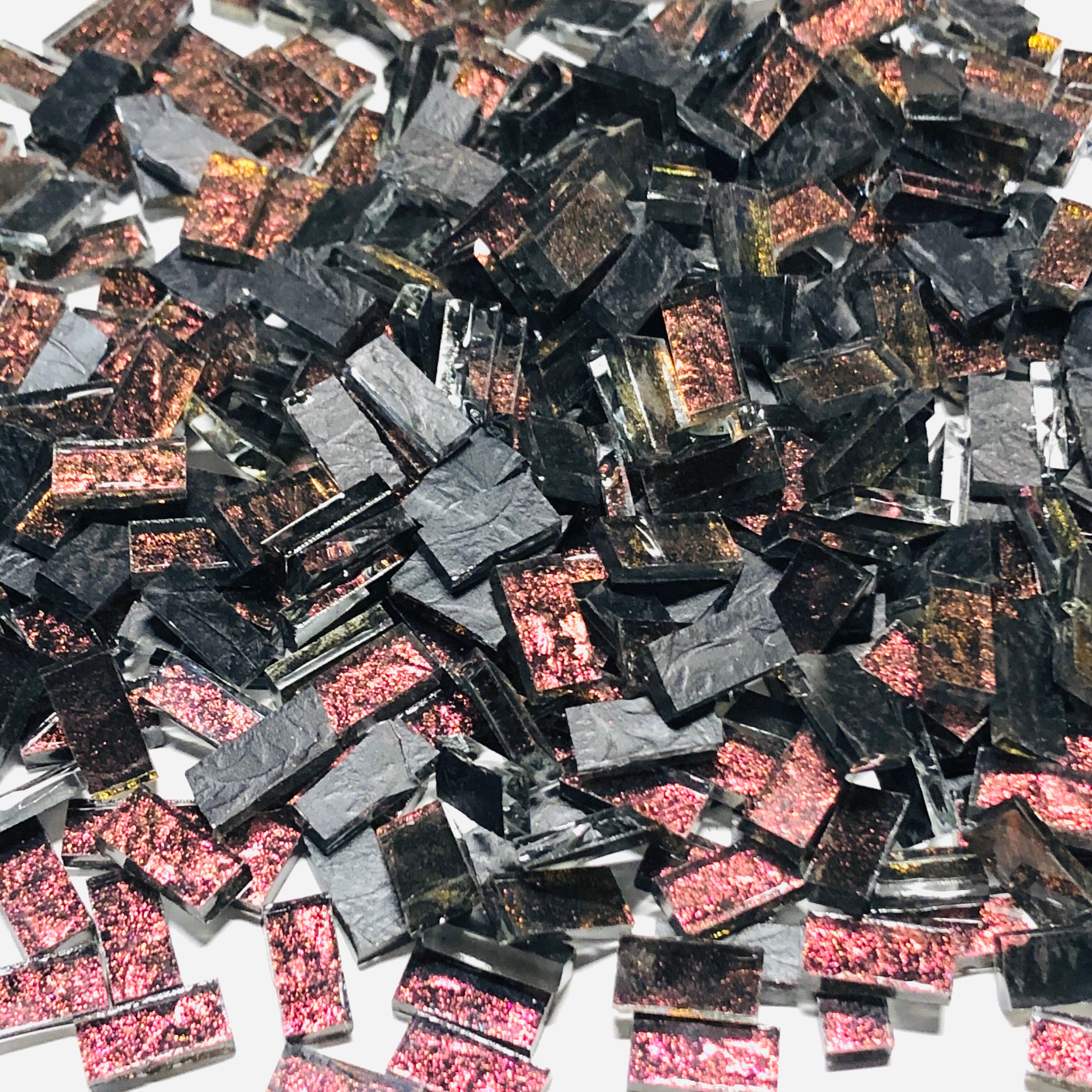 Small Magenta Sparkle Van Gogh Stained Glass Mosaic Tile | Etsy