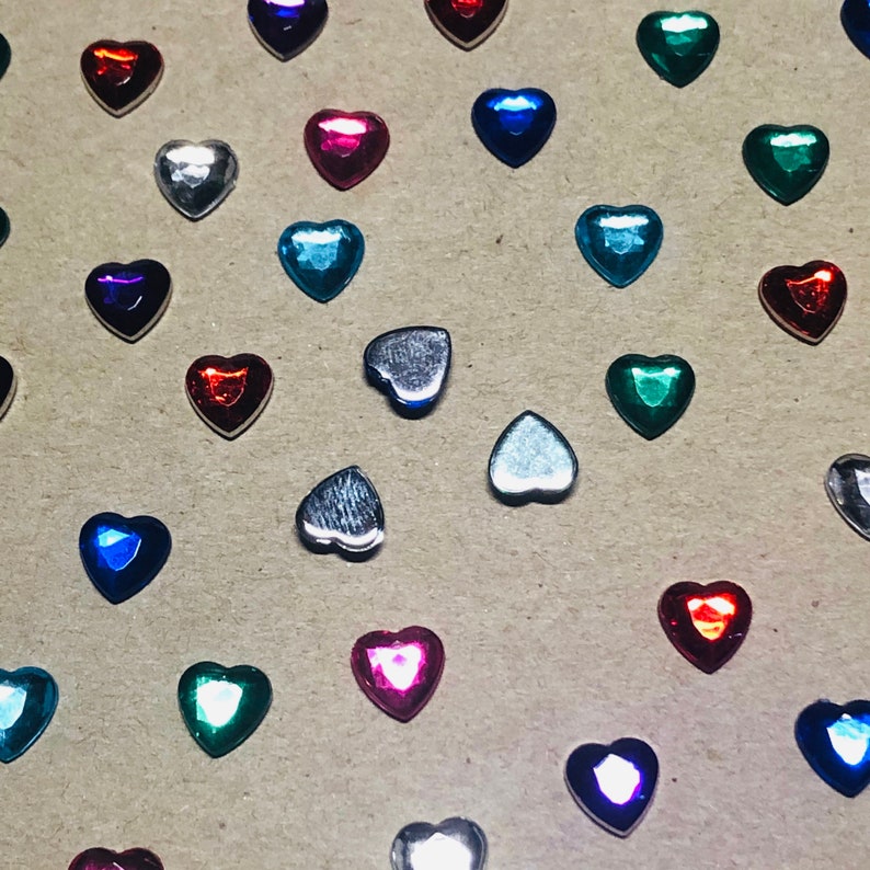 75 Heart Rhinestones - Etsy
