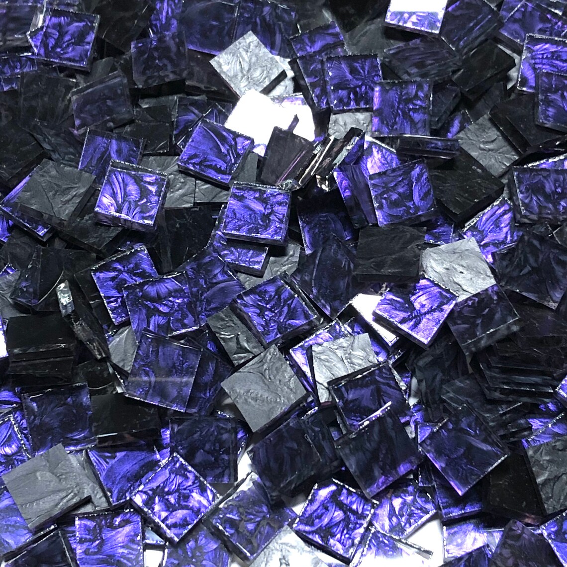 1/2 Violet Van Gogh Stained Glass Mosaic Tiles | Etsy