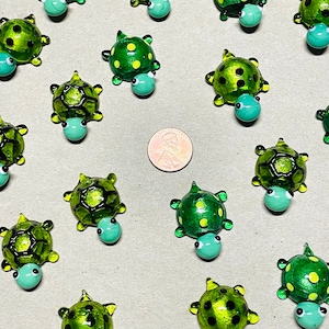 Lampwork Glass Turtles - Etsy