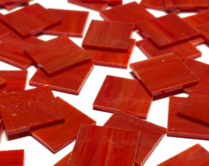 1/2” Orange Stained Glass Mosaic Tiles - Etsy