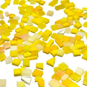 Yellow Stained Glass Mosaic Tile Mix - Etsy