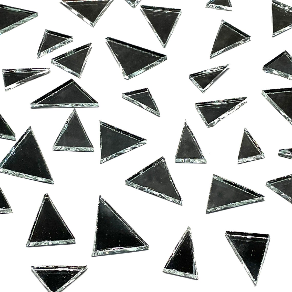 Mirror Glass Mosaic Triangles - Etsy