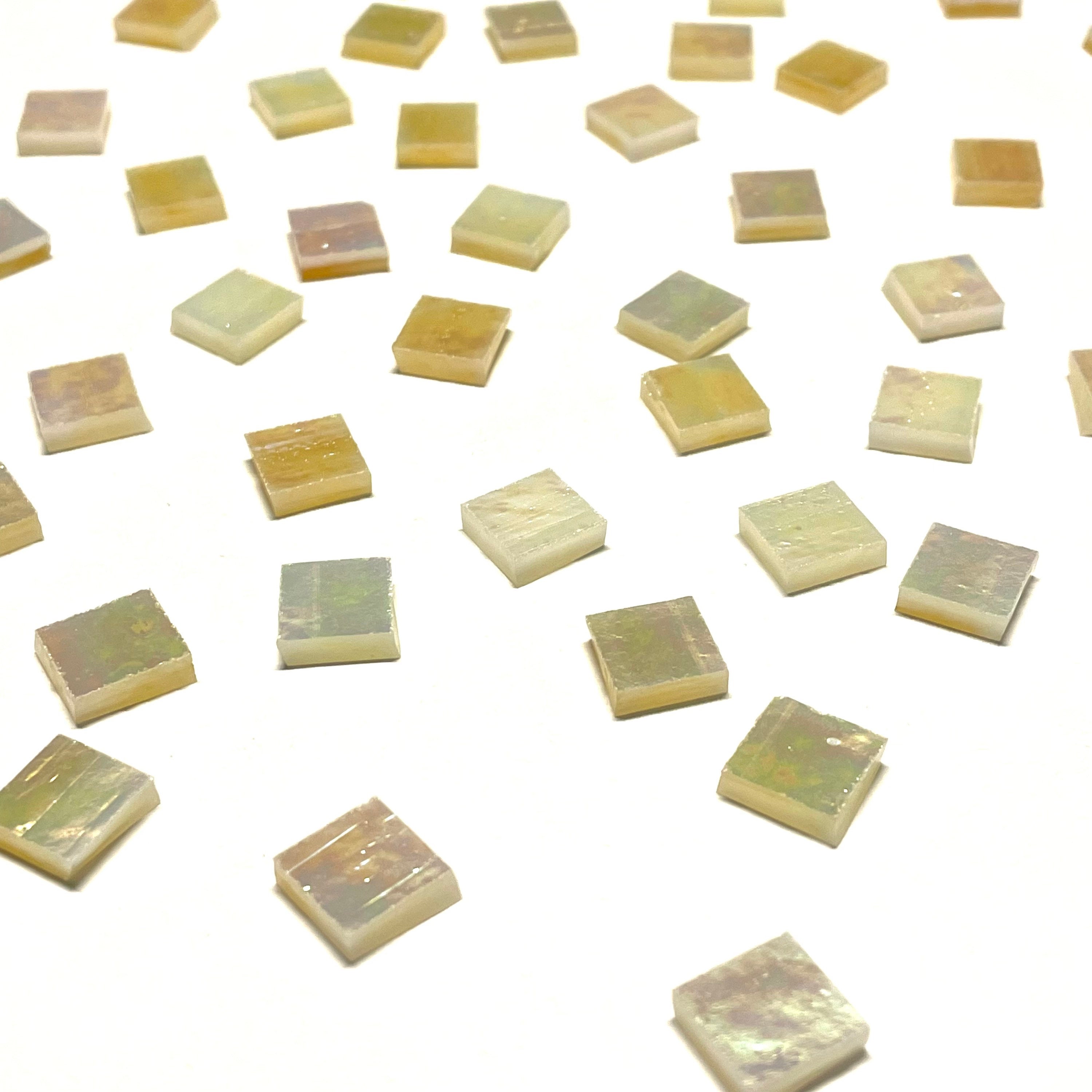 3/8 Tan Stained Glass Mosaic Tiles Sculpting & Forming Craft Supplies ...