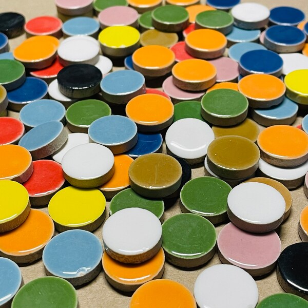 Round Ceramic Tiles - Etsy