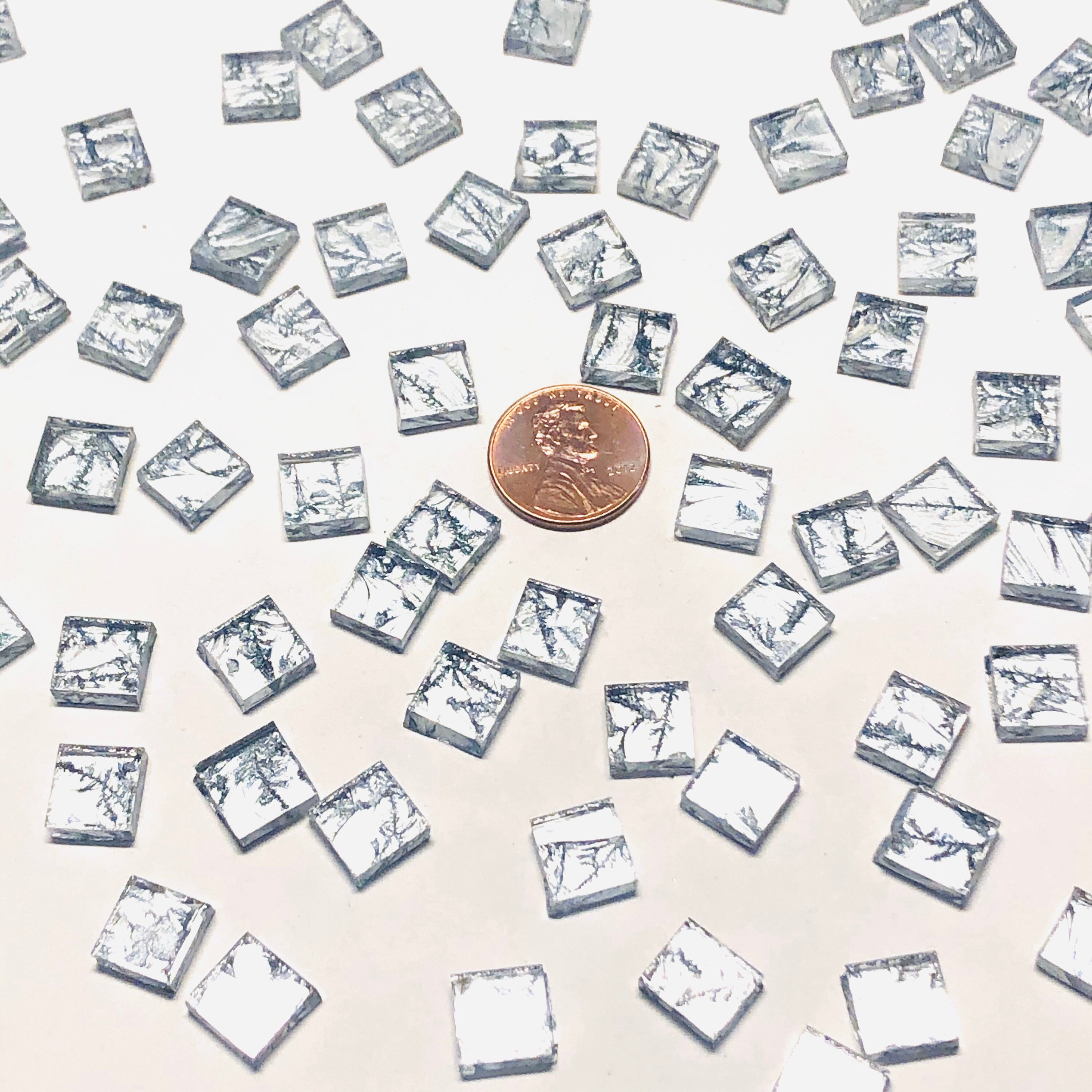 3/8 Silver Van Gogh Stained Glass Mosaic Tiles | Etsy