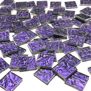 3/4" Violet Van Gogh Stained Glass Mosaic Tiles - Etsy