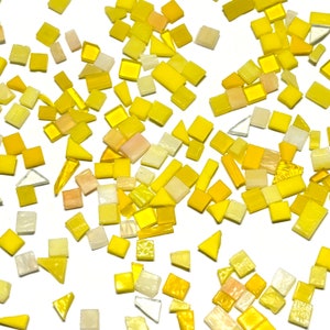 Yellow Stained Glass Mosaic Tile Mix - Etsy