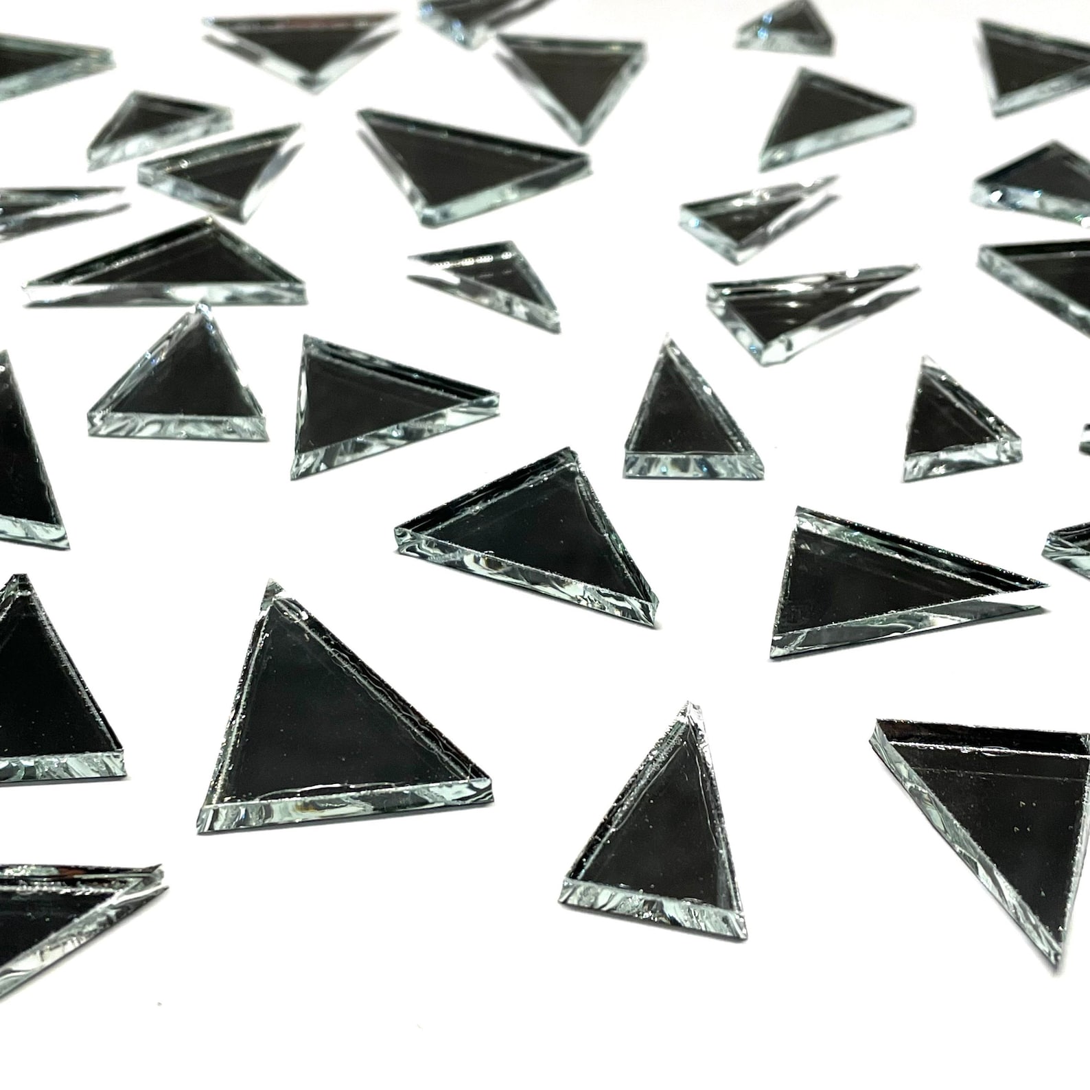 Mirror Glass Mosaic Triangles - Etsy