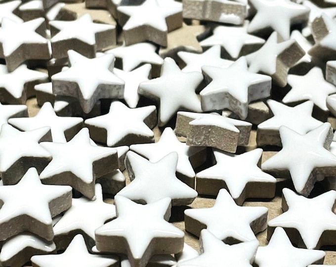 40 Ceramic Star Tiles - Etsy