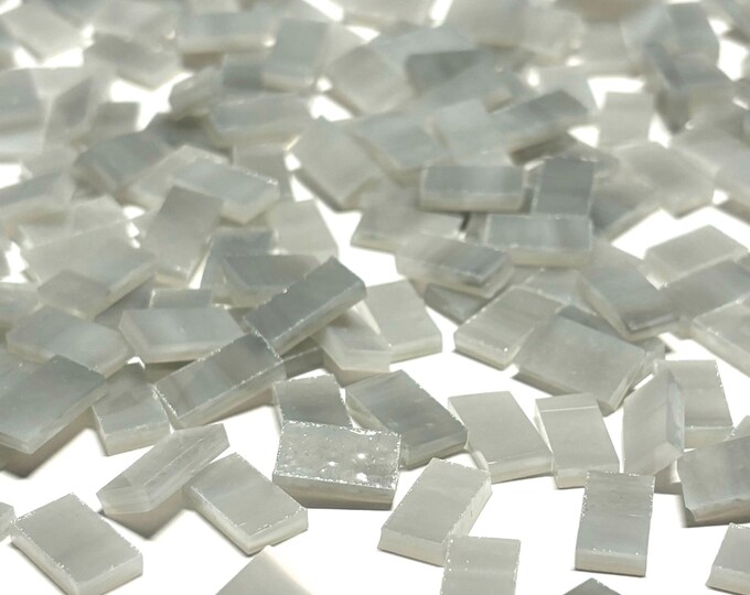Opaque Gray Stained Glass Mosaic Tile Border Pieces - Etsy