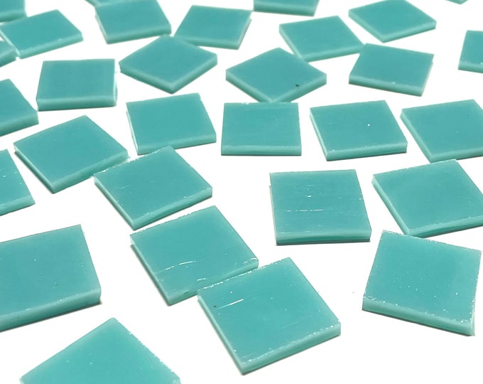 3/4" Opaque Blue Stained Glass Mosaic Tiles - Etsy