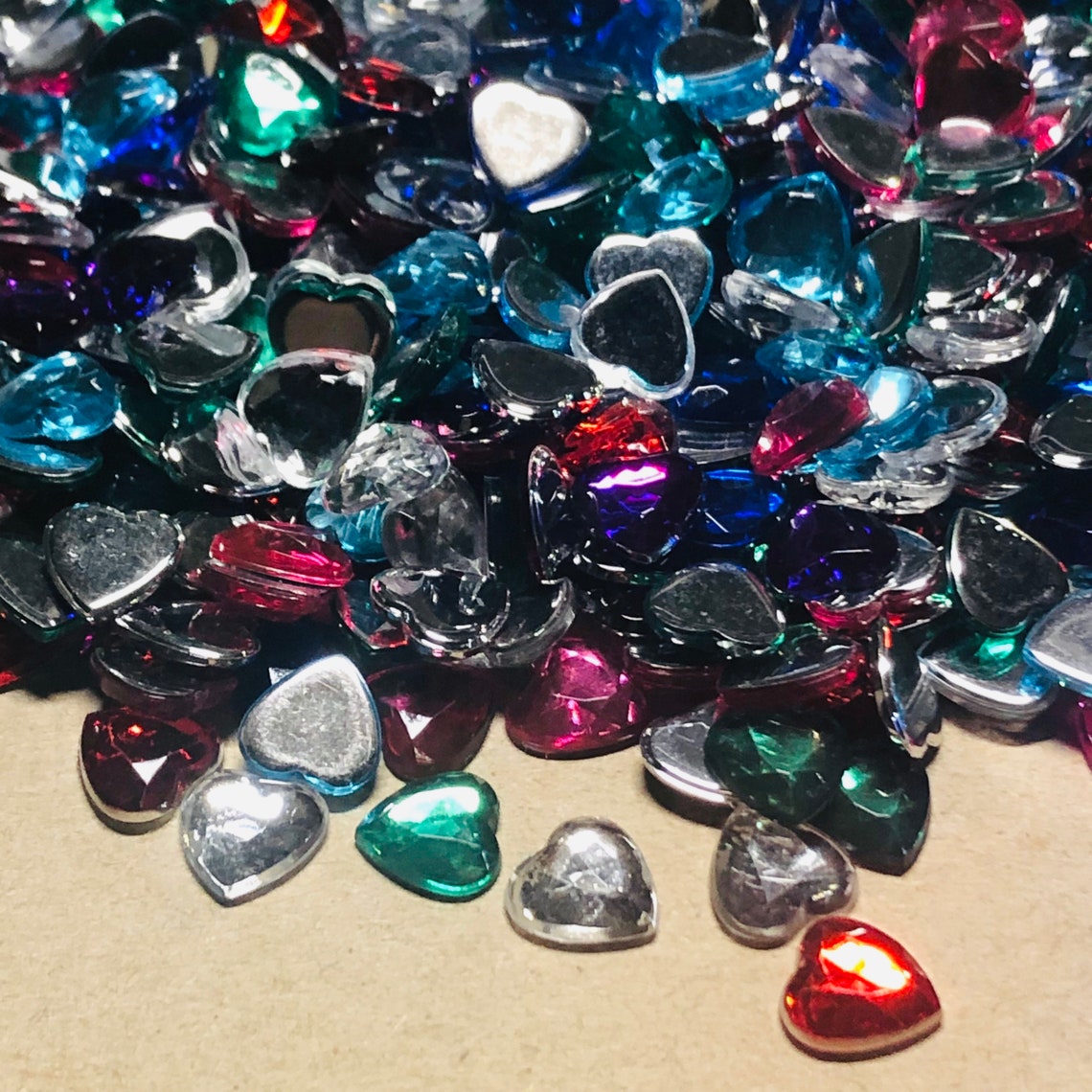 75 Heart Rhinestones - Etsy