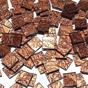 3/4" Copper Van Gogh Stained Glass Mosaic Tiles - Etsy