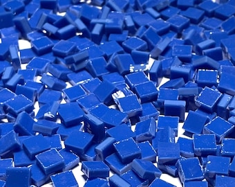 3/8 Transparent Blue Stained Glass Mosaic Tiles - Etsy