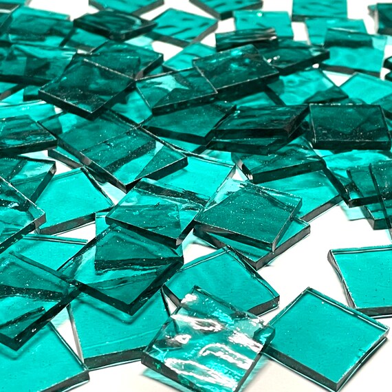 Glass Lampworking & Shaping 3/4 Blue Stained Glass Mosaic Tiles etna.com.pe