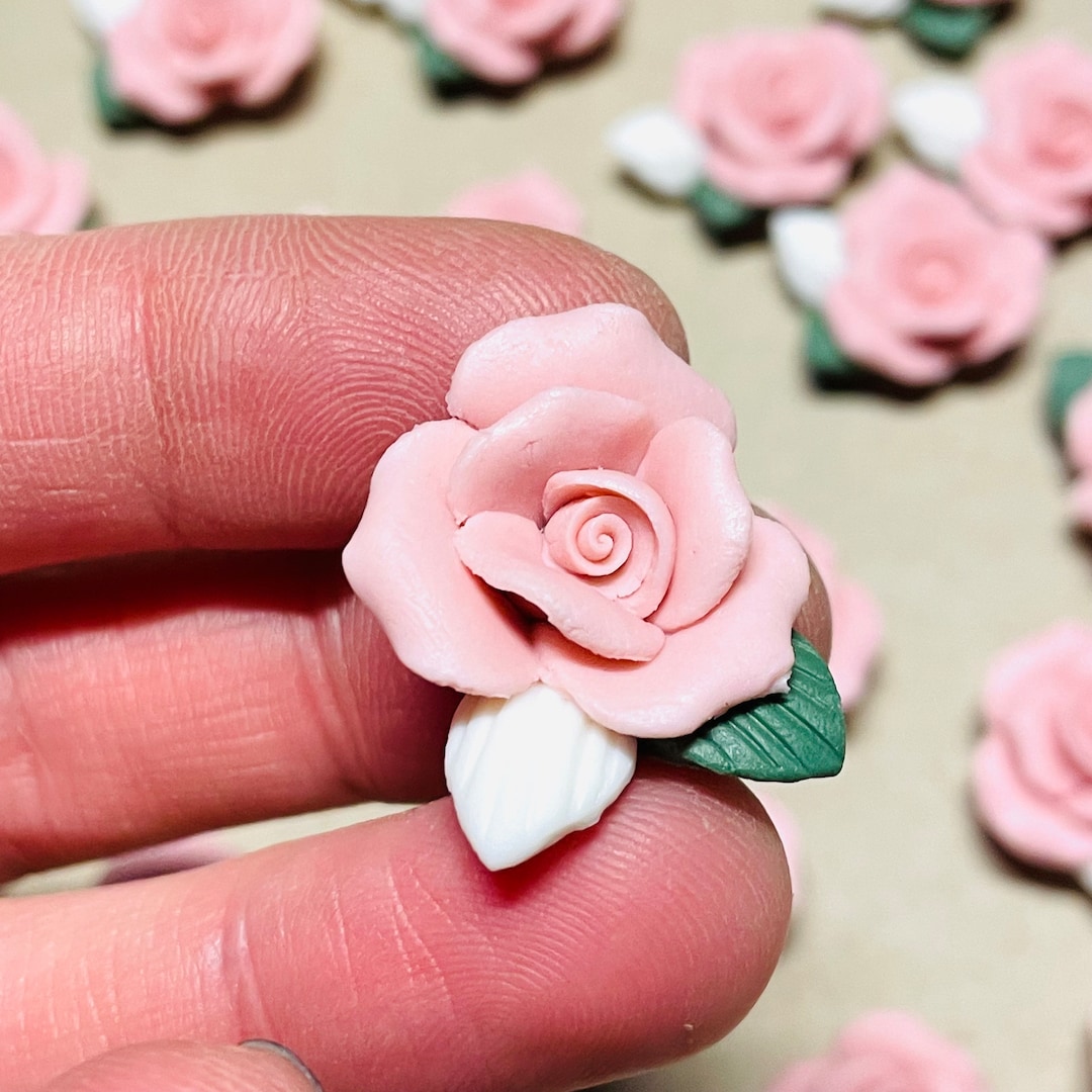 Large Porcelain Flower Cabochons - Etsy