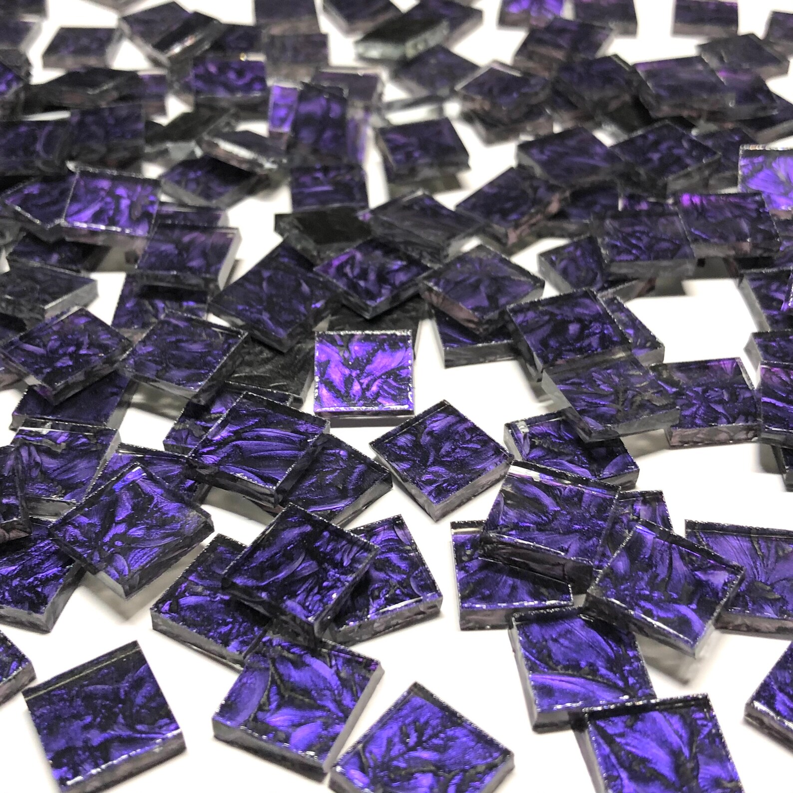 1/2 Violet Van Gogh Stained Glass Mosaic Tiles | Etsy