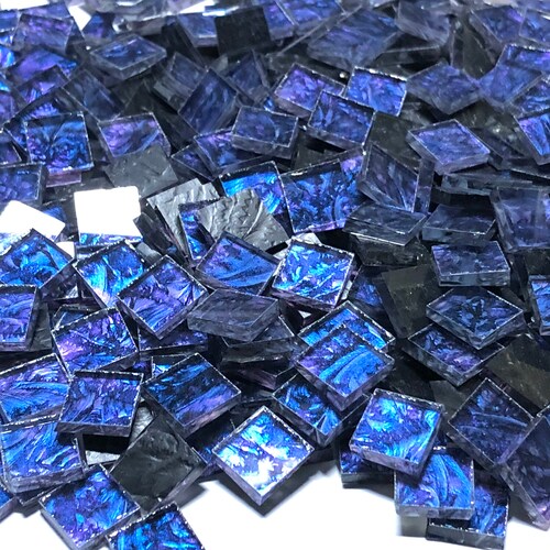 1/2 Violet Van Gogh Stained Glass Mosaic Tiles - Etsy