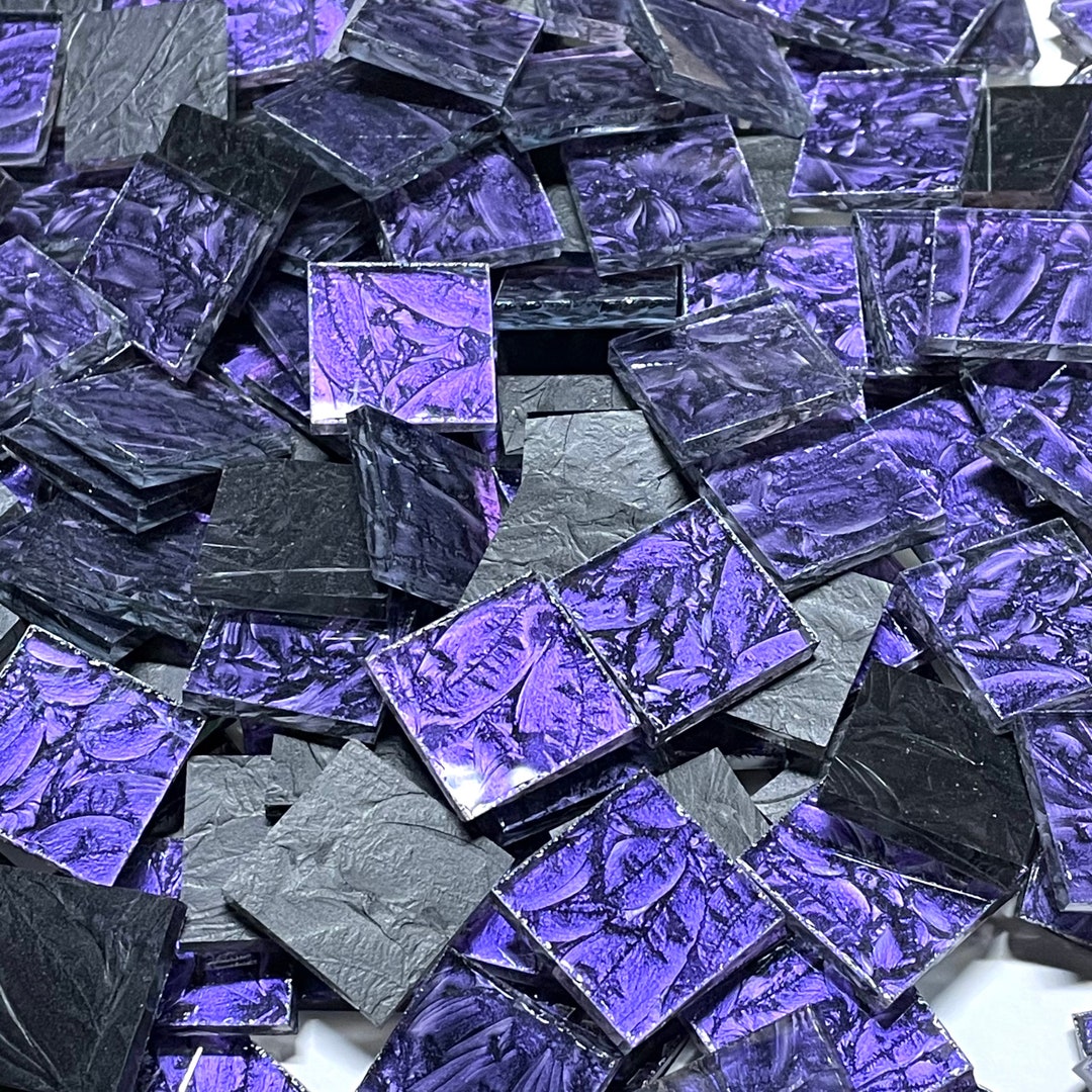 3/4" Violet Van Gogh Stained Glass Mosaic Tiles - Etsy