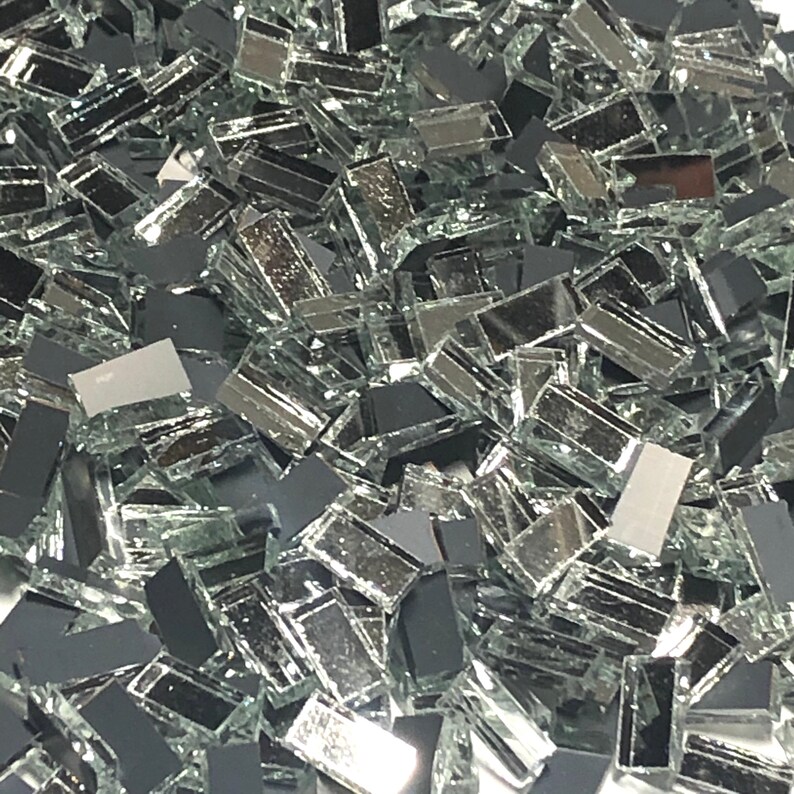 Small Mirror Glass Mosaic Tile Border Pieces - Etsy