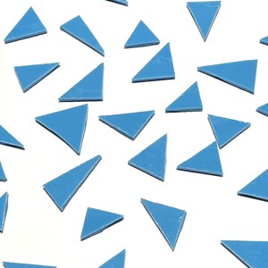 Blue Stained Glass Mosaic Triangles - Etsy
