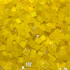 1/4" Opaque Yellow Stained Glass Mosaic Tiles - Etsy