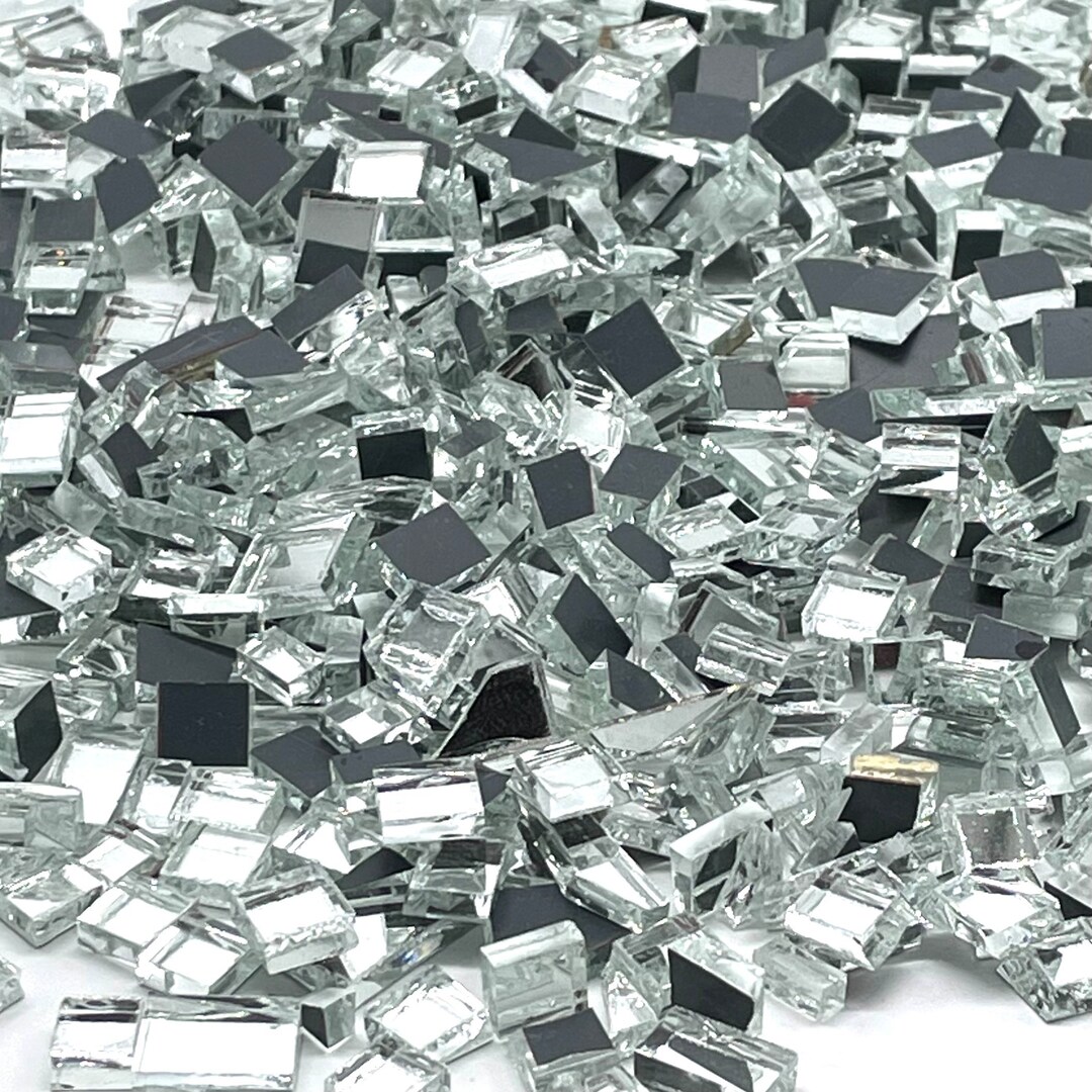 Tiny Mirror Glass Mosaic Tile Mix - Etsy
