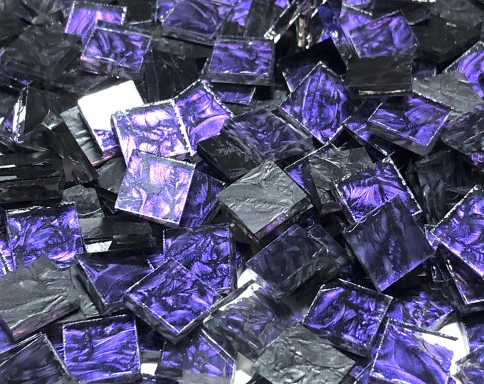 1/2 Violet Van Gogh Stained Glass Mosaic Tiles - Etsy