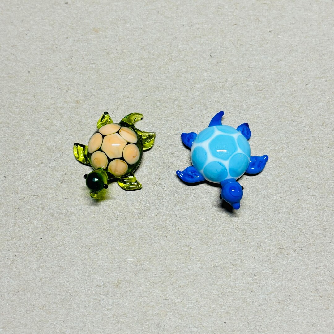 Turtles! Millefiori Lampwork Glass Cabochons - Etsy
