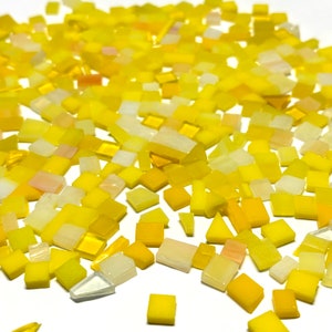 Yellow Stained Glass Mosaic Tile Mix - Etsy