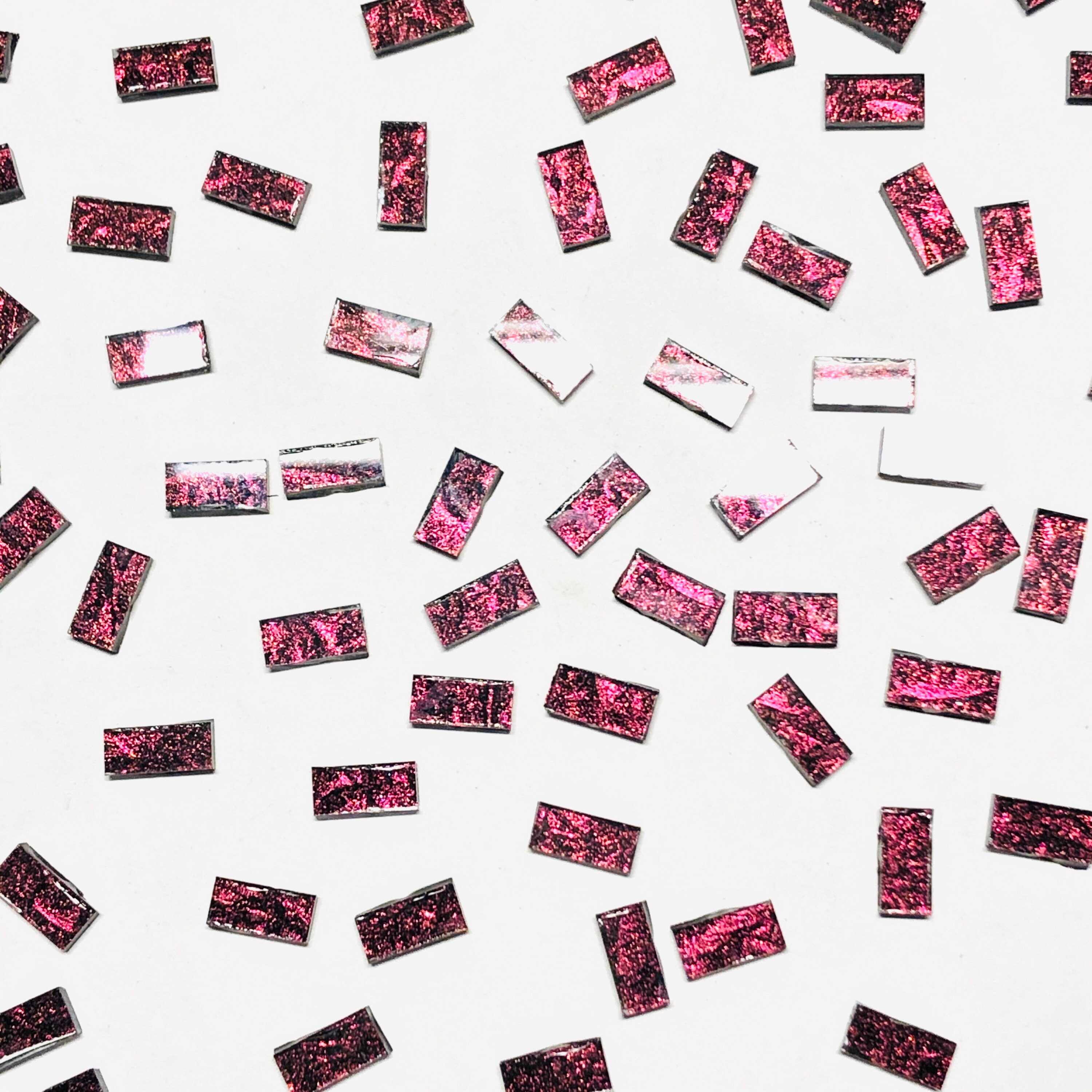 Small Magenta Sparkle Van Gogh Stained Glass Mosaic Tile | Etsy