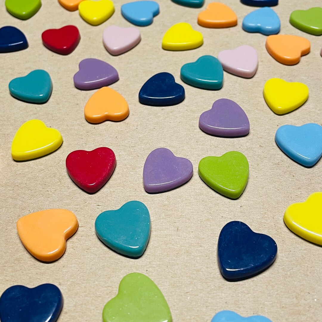 27 Ceramic Heart Tiles - Etsy