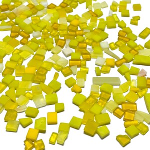 Yellow Stained Glass Mosaic Tile Mix - Etsy