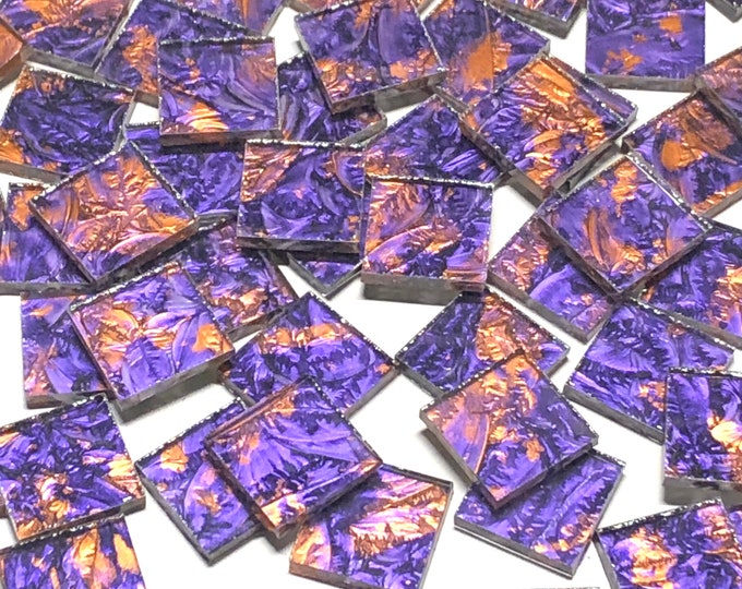 1/2 Violet Van Gogh Stained Glass Mosaic Tiles - Etsy
